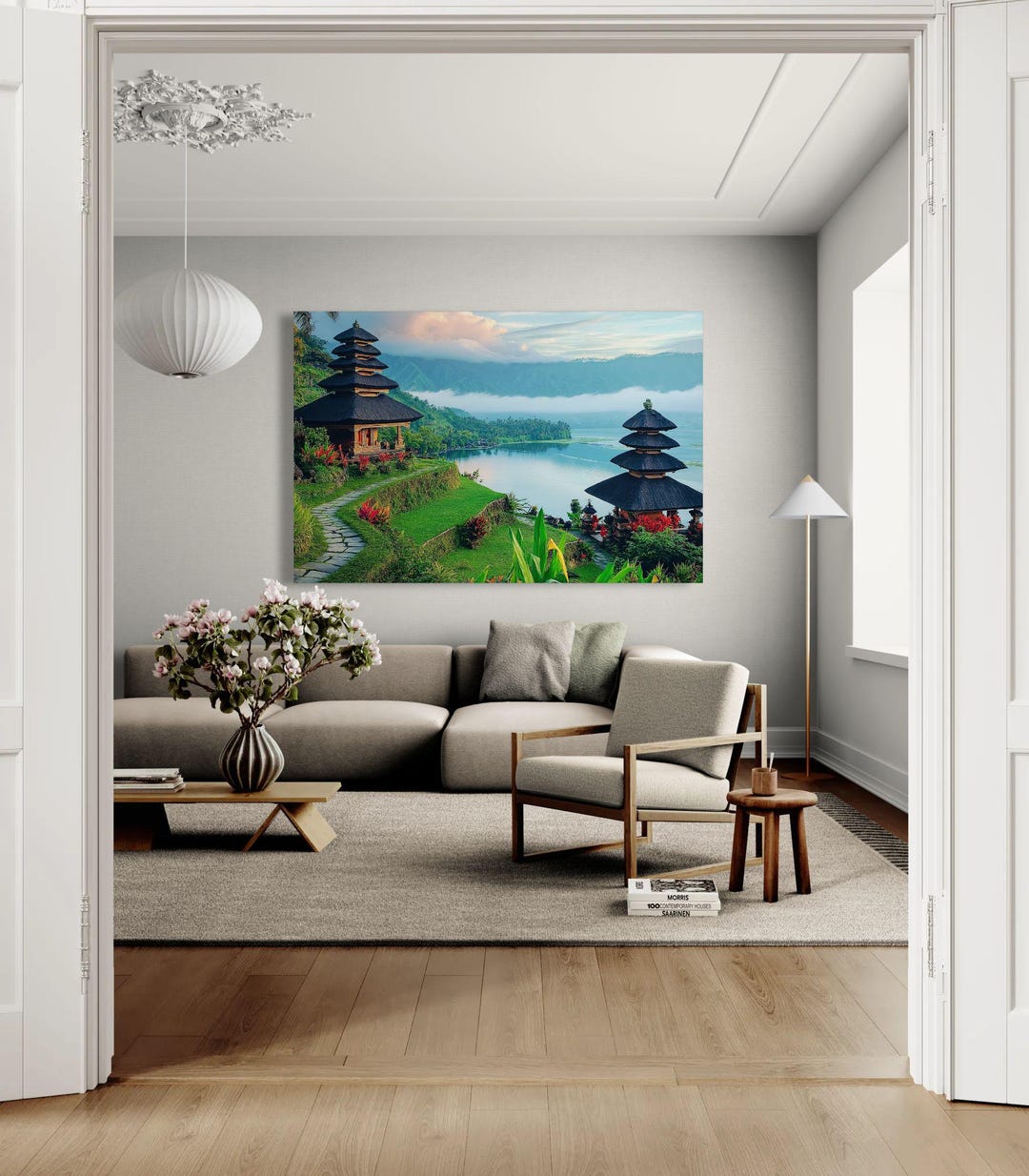 Canvas Painting of Bali Balinese Wall Art Bali Temple Print Balinese ...