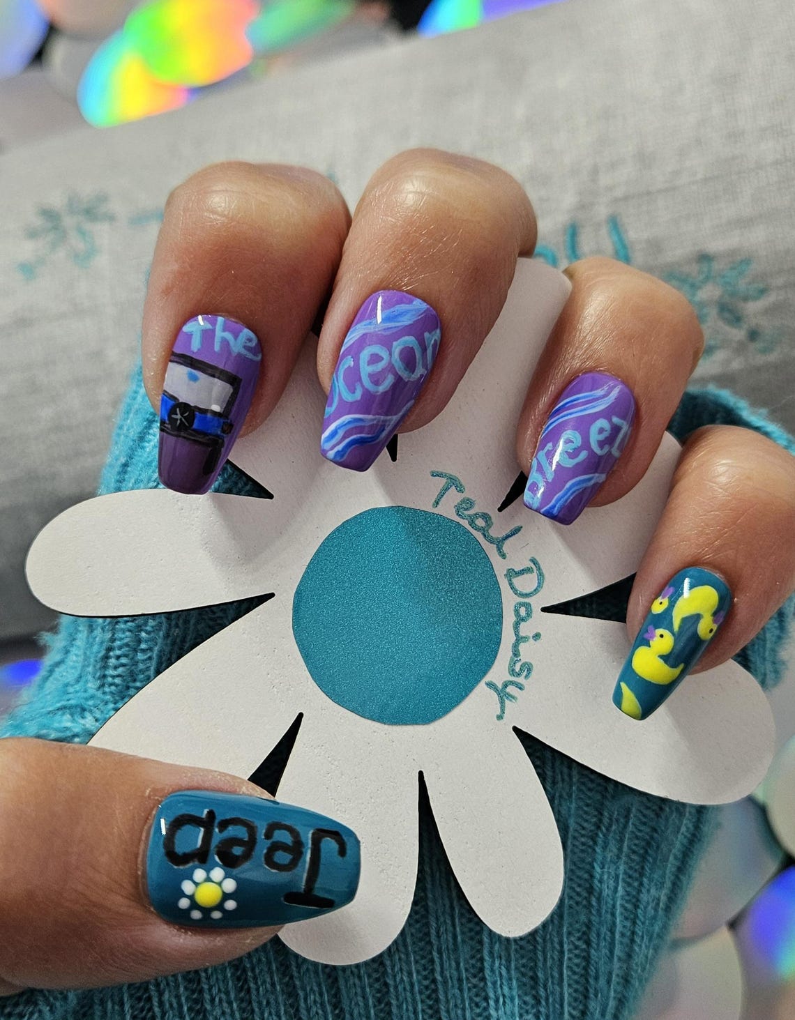 Your Jeep Custom Design, Made to Order,unique Jeep Just for You, Press on Nails Reusable, Hand ...