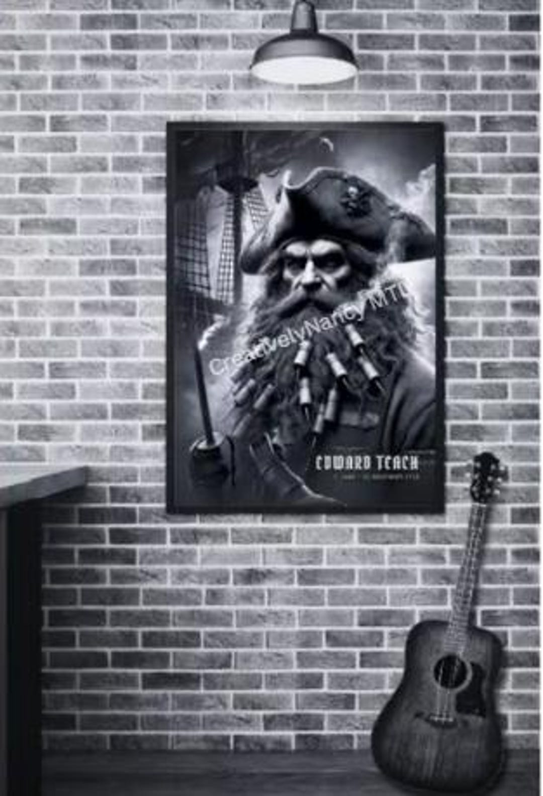 Edward Teach "blackbeard" Pirate Wall Art – Digital Download - Etsy