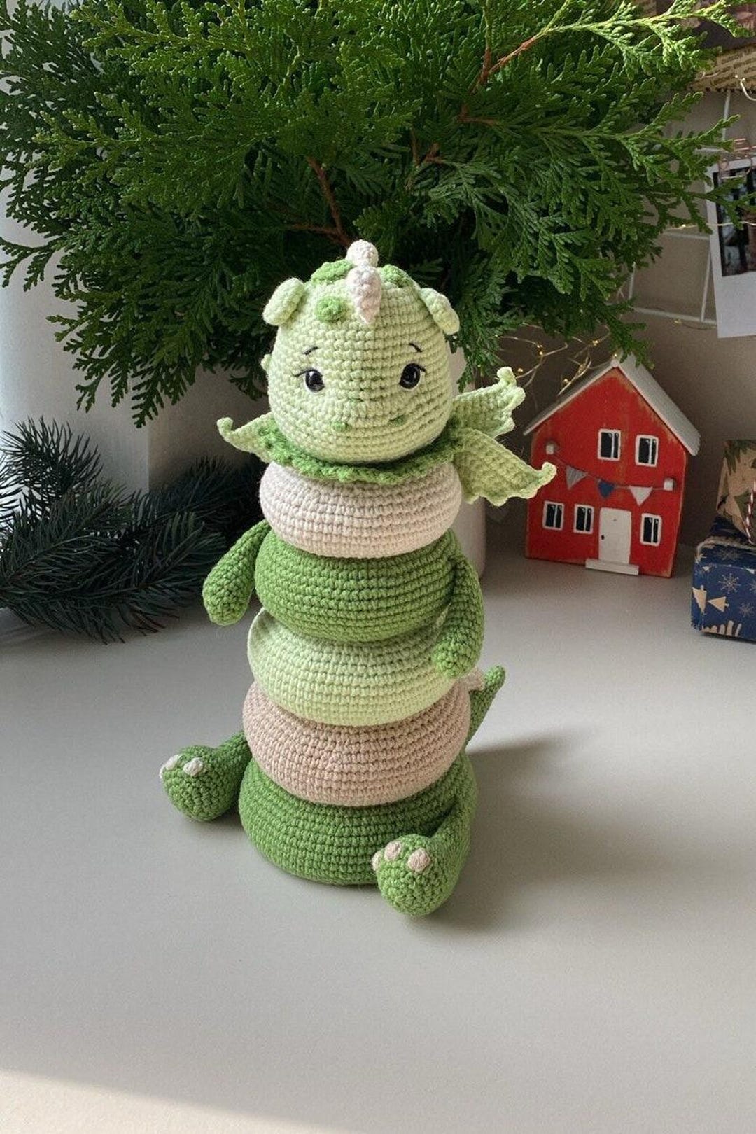 Dragon Stacking Toy Crochet Pattern - Etsy