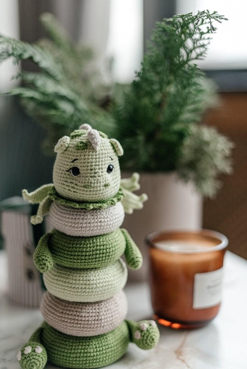 Dragon Stacking Toy Crochet Pattern - Etsy
