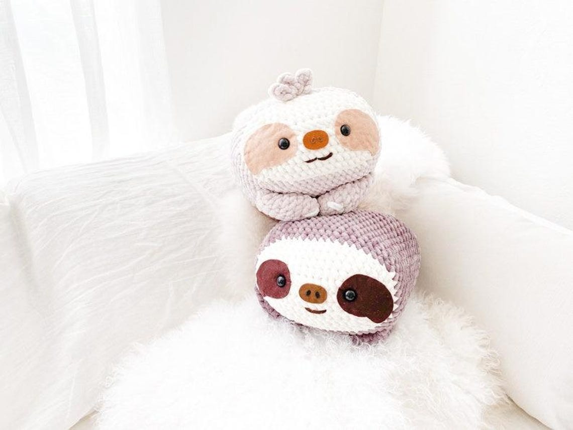 Giant Sloth Crochet Pattern - Etsy