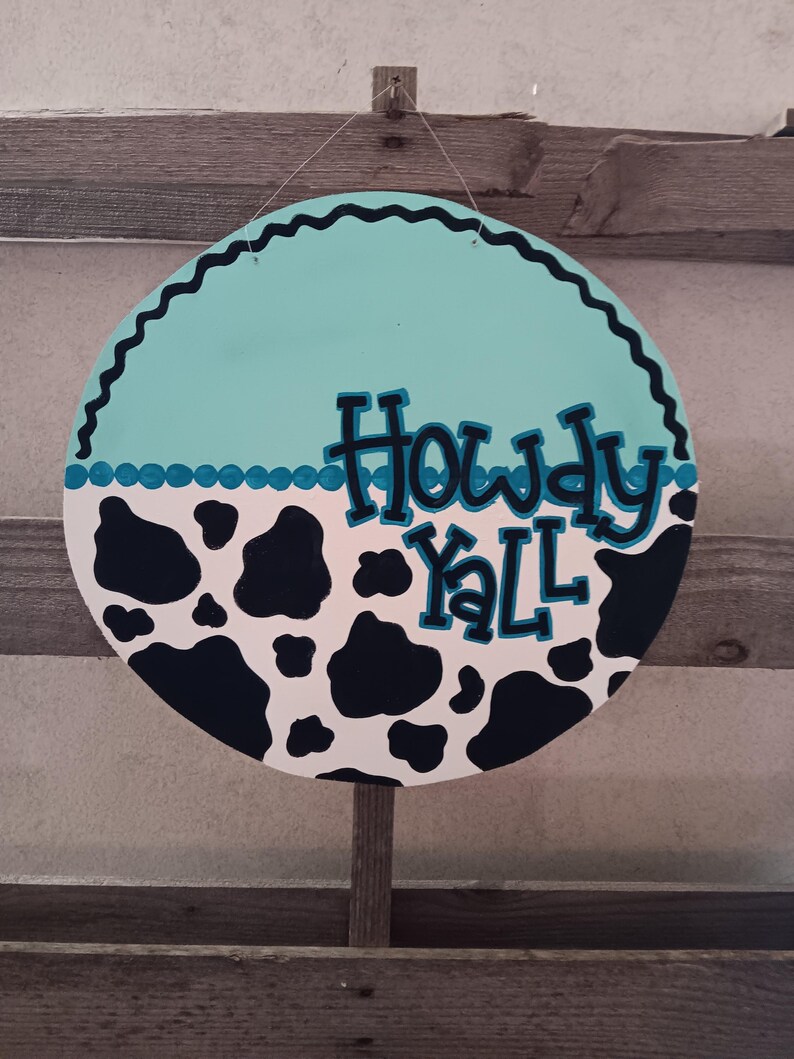 Howdy Yall Door Hanger - Etsy