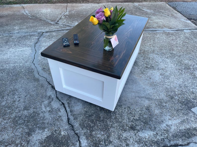 Rustic Lift-top Coffee Table | Handcrafted Coffee Table | Farmhouse ...