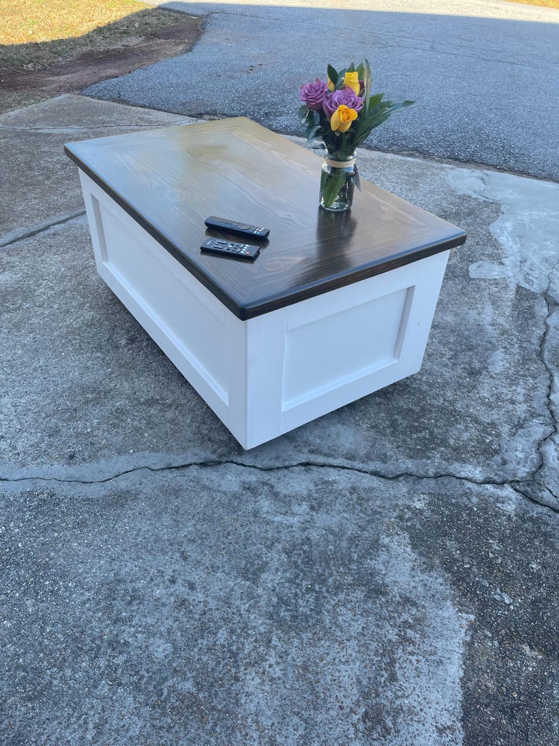 Rustic Lift-top Coffee Table | Handcrafted Coffee Table | Farmhouse ...