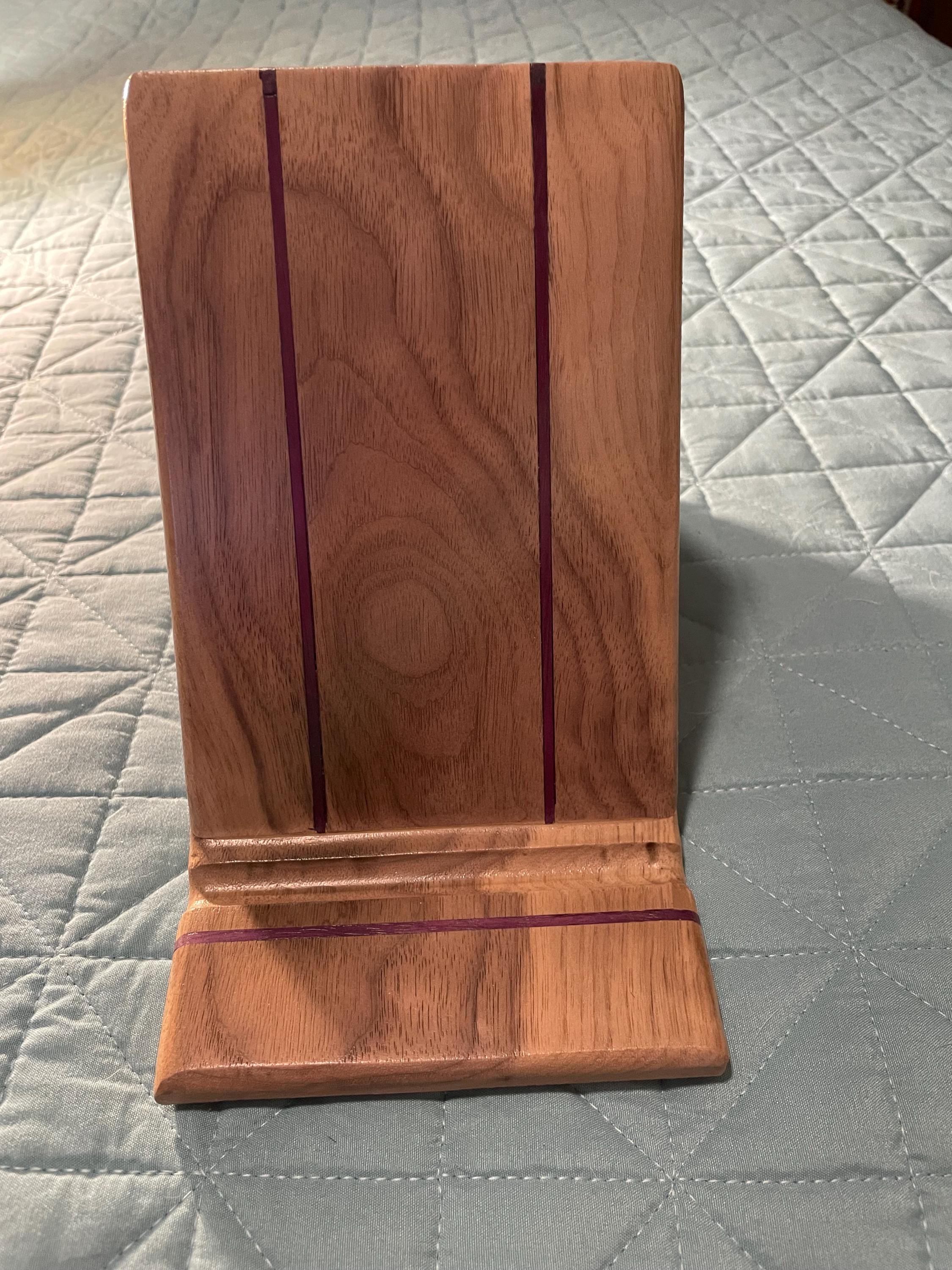 Wood Book Stand | Bedside Table Book Stand | Handcrafted Book Holder ...