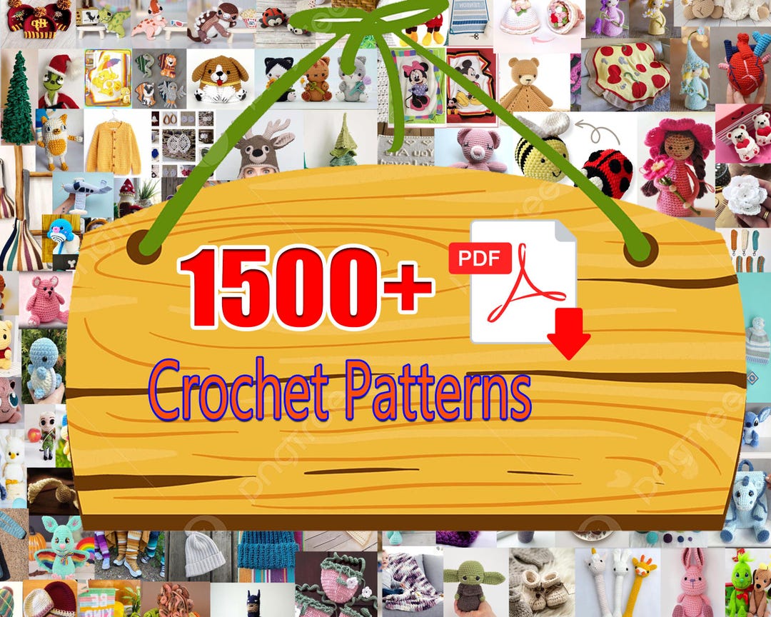 1500+ Files Amigurumi Crochet Patterns Bundle, Mega Crochet Pattern ...