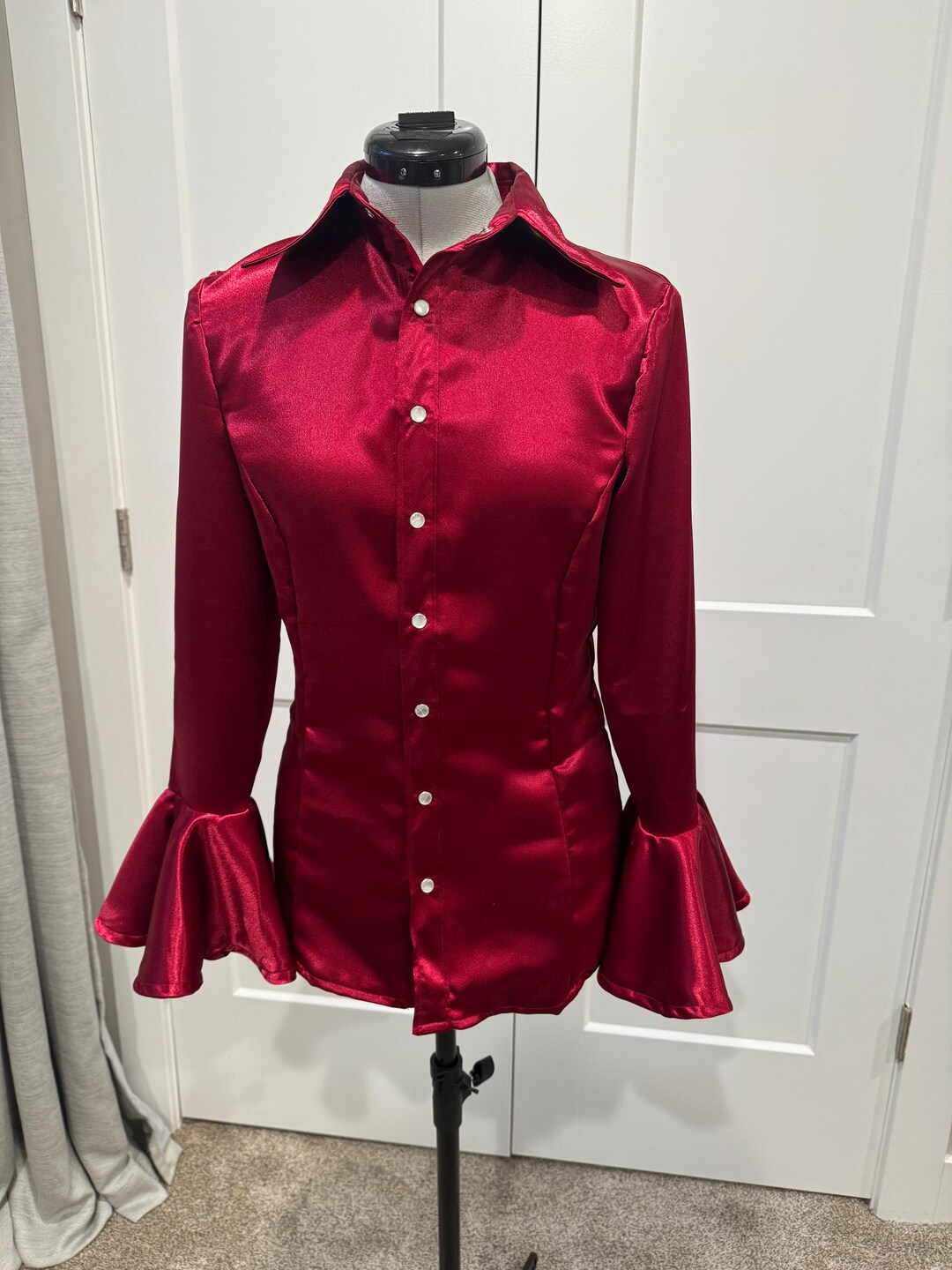 Satin Bell Sleeve Rodeo Queen Shirt - Etsy