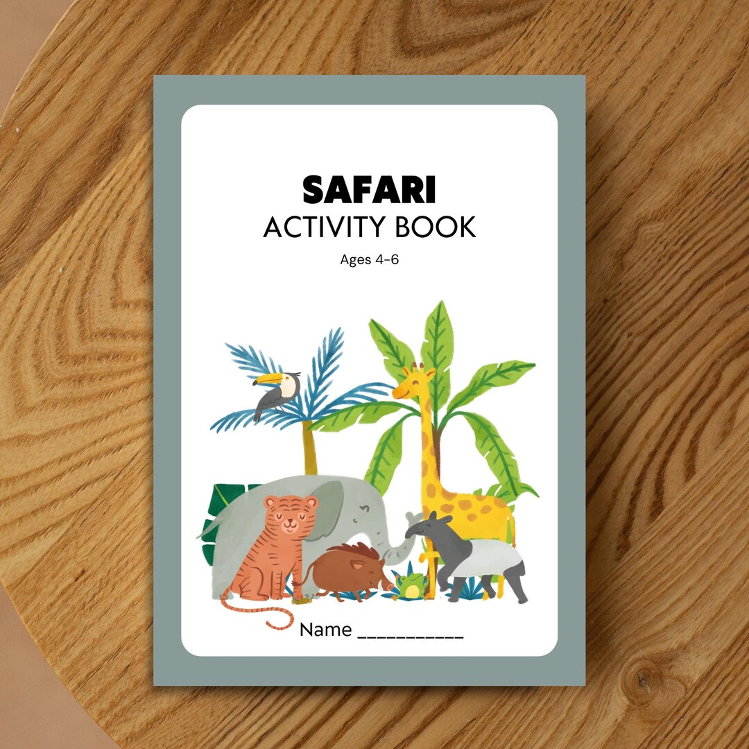 Editable Safari Activity Book | Jungle Animals Busy Book | Dot to Dot ...