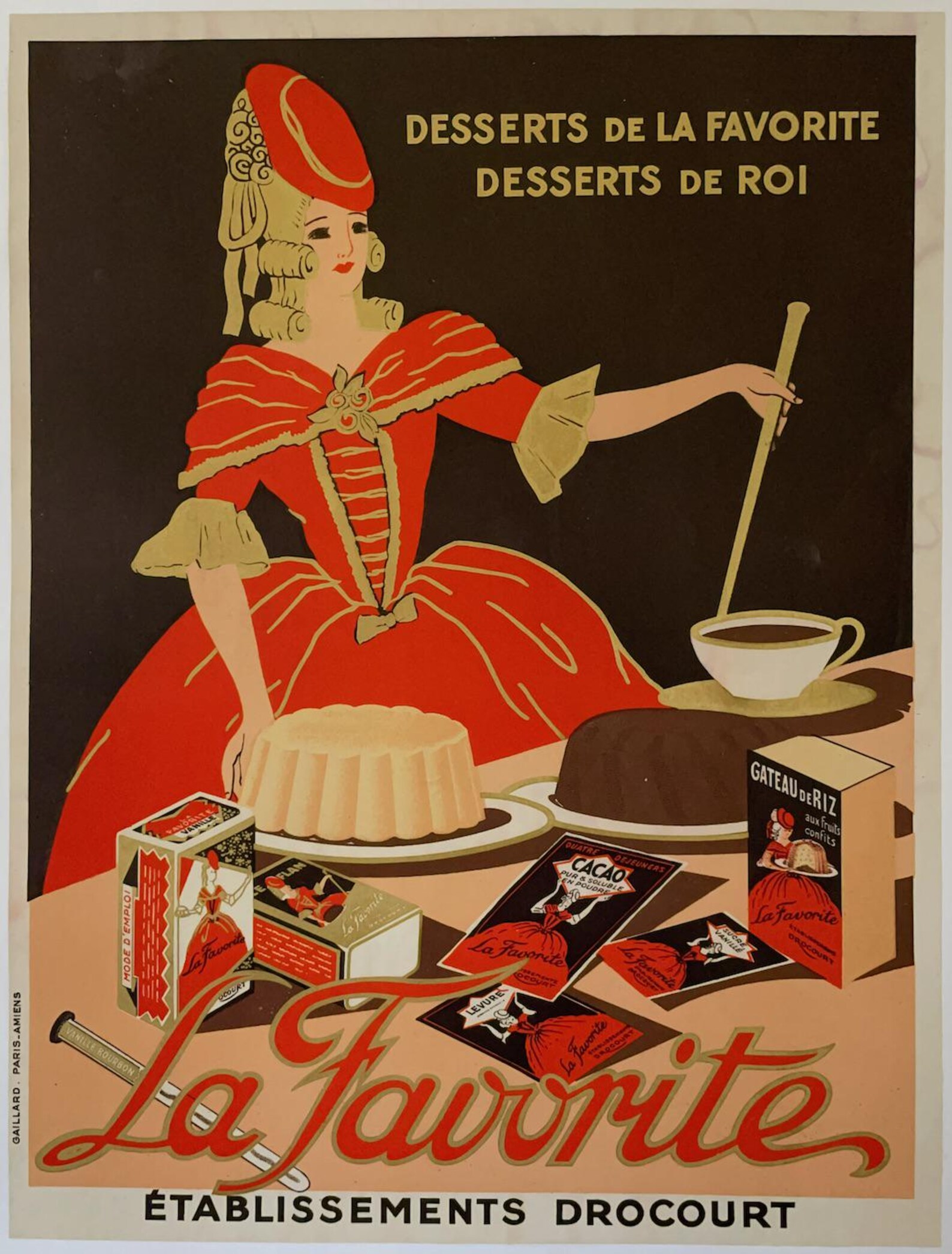 La Favorite, the Favorite, Vintage, Advertising Poster, Original ...