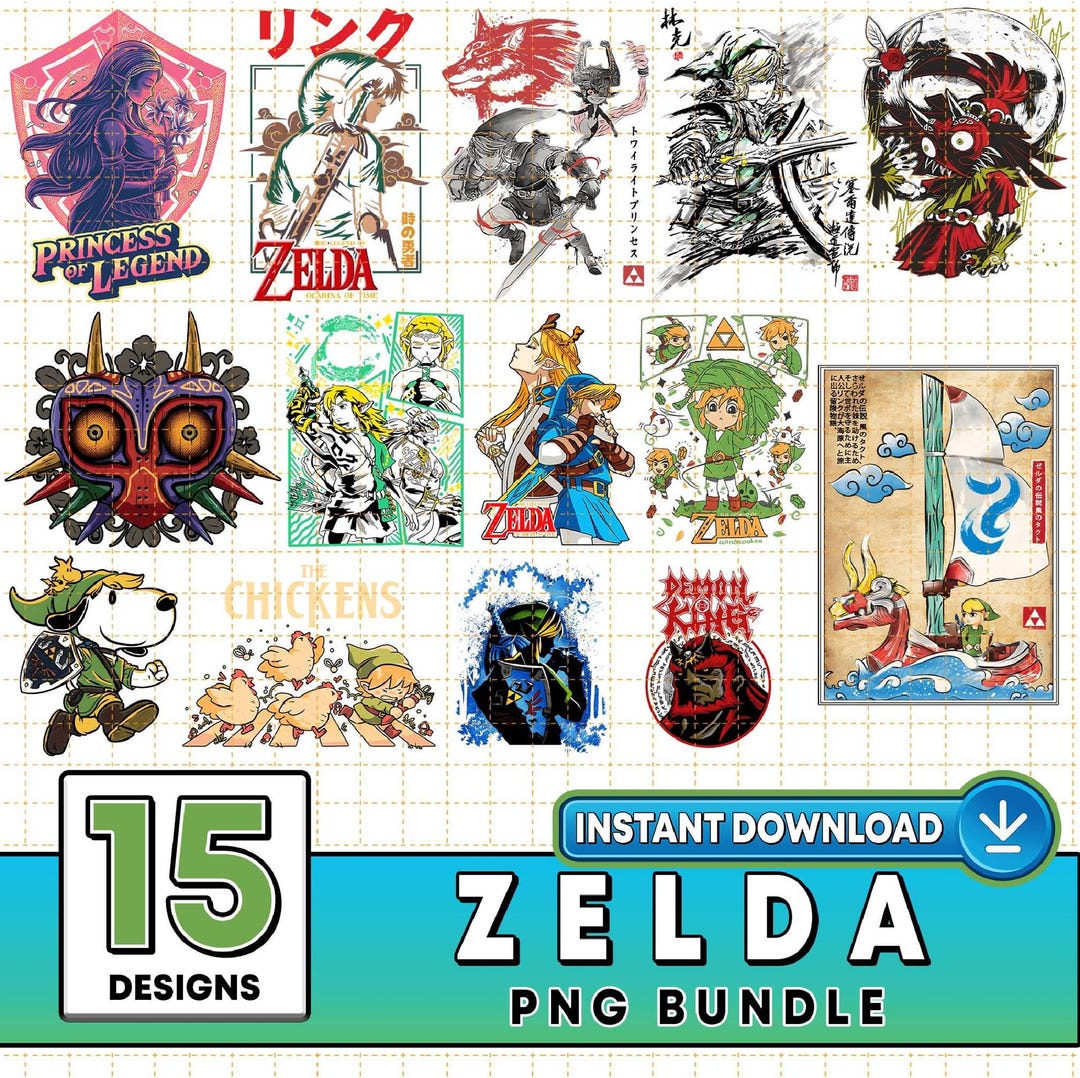 Zelda Game Png Legend of Zelda, Bundle Png Logo Zelda Pnd Breath of the ...