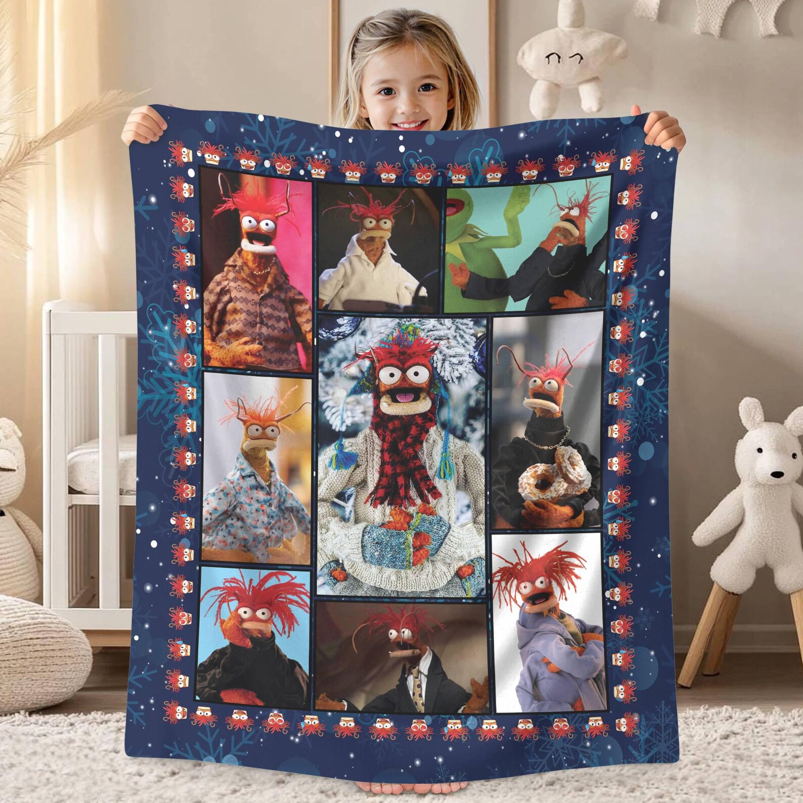 Pepe the King Prawn,the Muppet Show Blanket Funny Meme Pepe Muppet ...