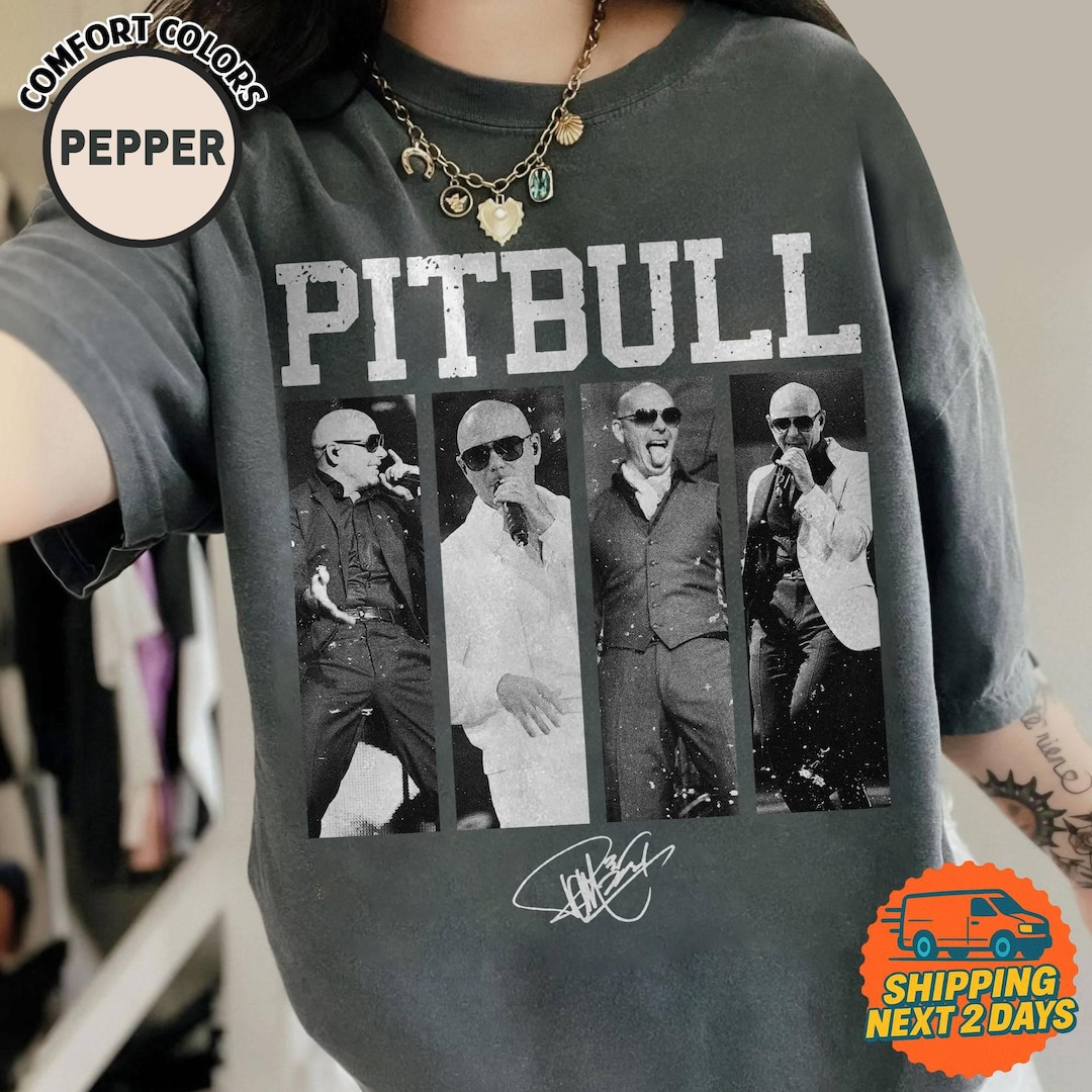 Comfort Pitbull Mr. Worldwide Shirt, Vintage Pitbull Merch, Pitbull ...
