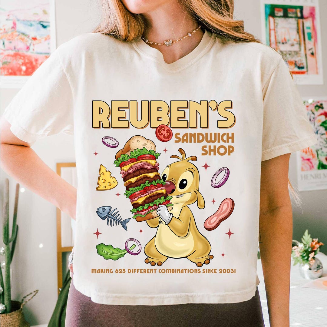 Lilo & Stitch Reuben’s Sandwich Shirt, Reuben’s Sandwich Shop Tee ...