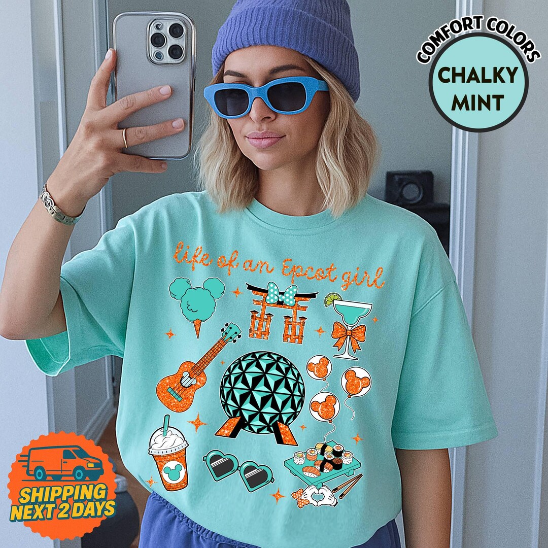 Disneyland the Life of an Epcot Girl Shirt, Mickey and Friends the Life of A Disneyland Girl ...