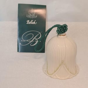 Belleek Lily Bell With Green Petal Edges - Etsy