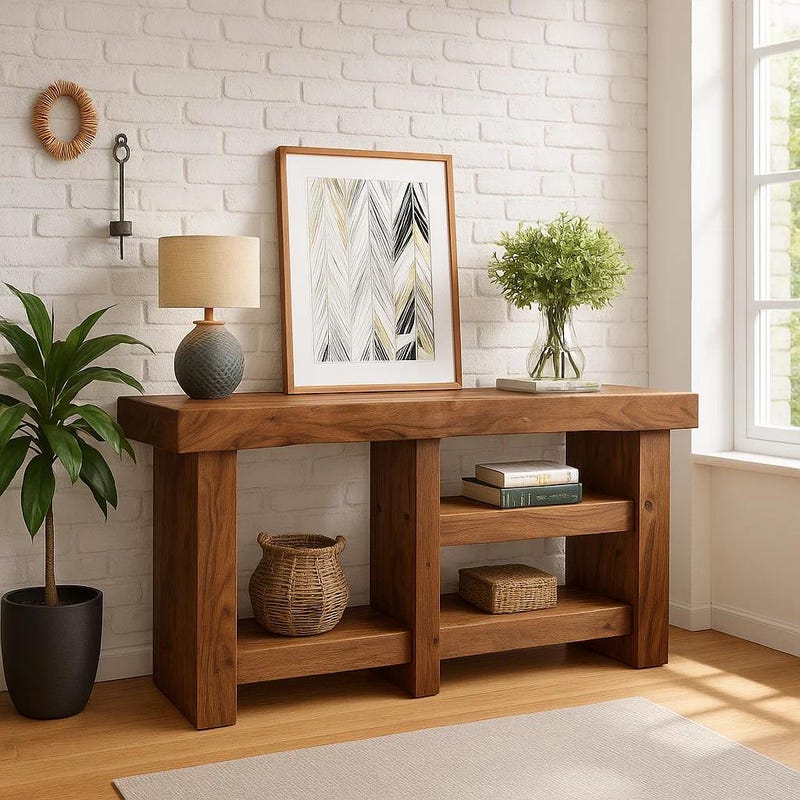 Rustic Console Table - Etsy