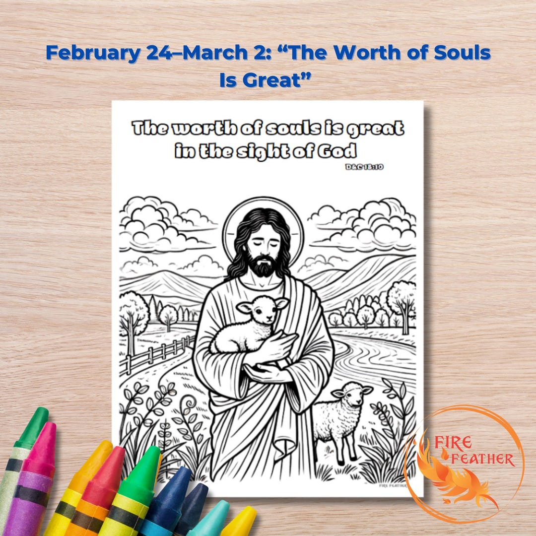 LDS Primary Coloring Page | Come, Follow Me Printable | Digital ...