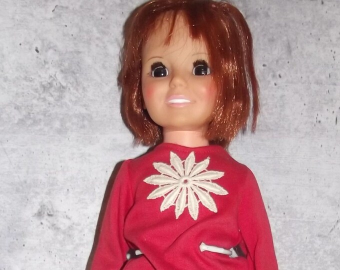 Vintage 1969 Ideal Crissy Red Auburn Grow Hair Doll 18” Redressed ...