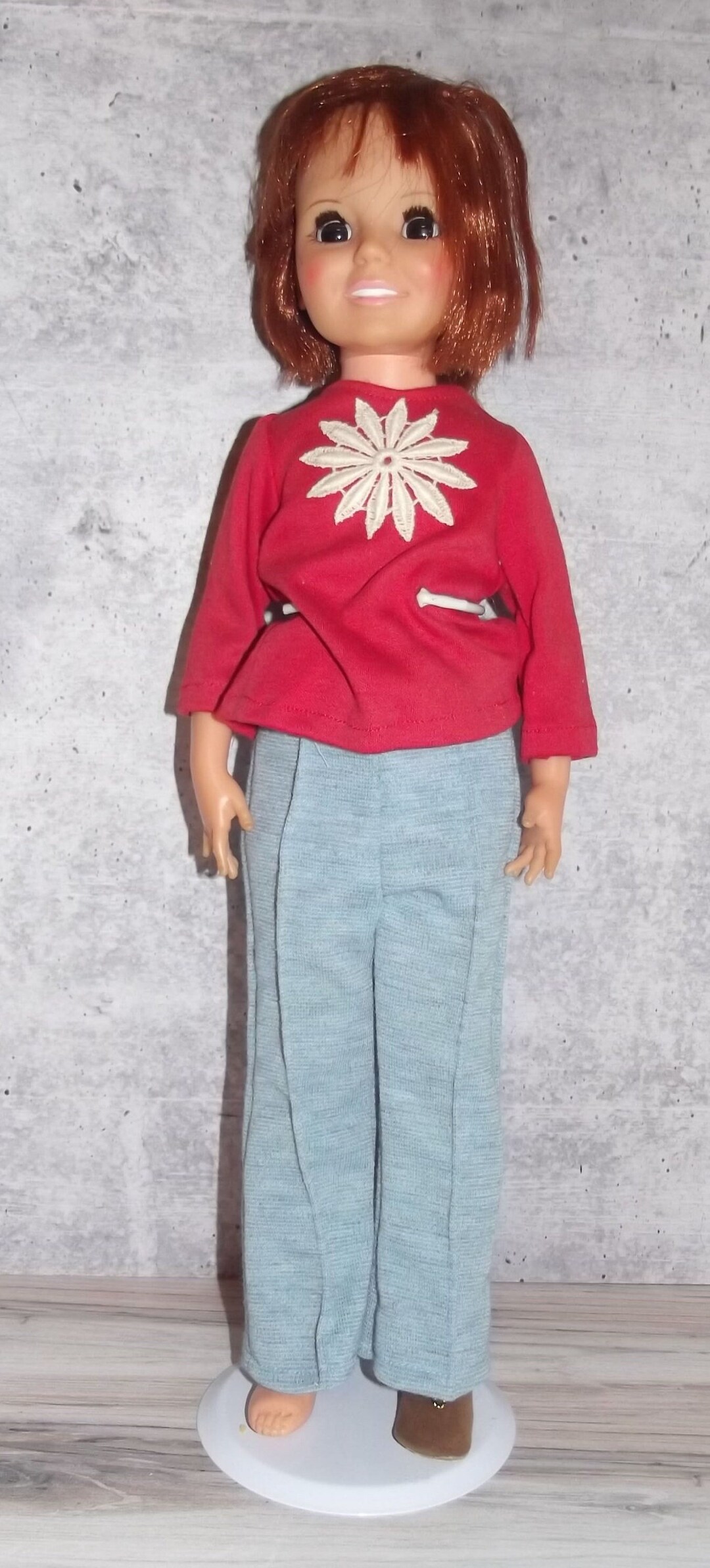 Vintage 1969 Ideal Crissy Red Auburn Grow Hair Doll 18” Redressed ...