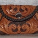 Western Hand-tooled Leather Tan Red Floral Coin Purse E61424 B3 - Etsy