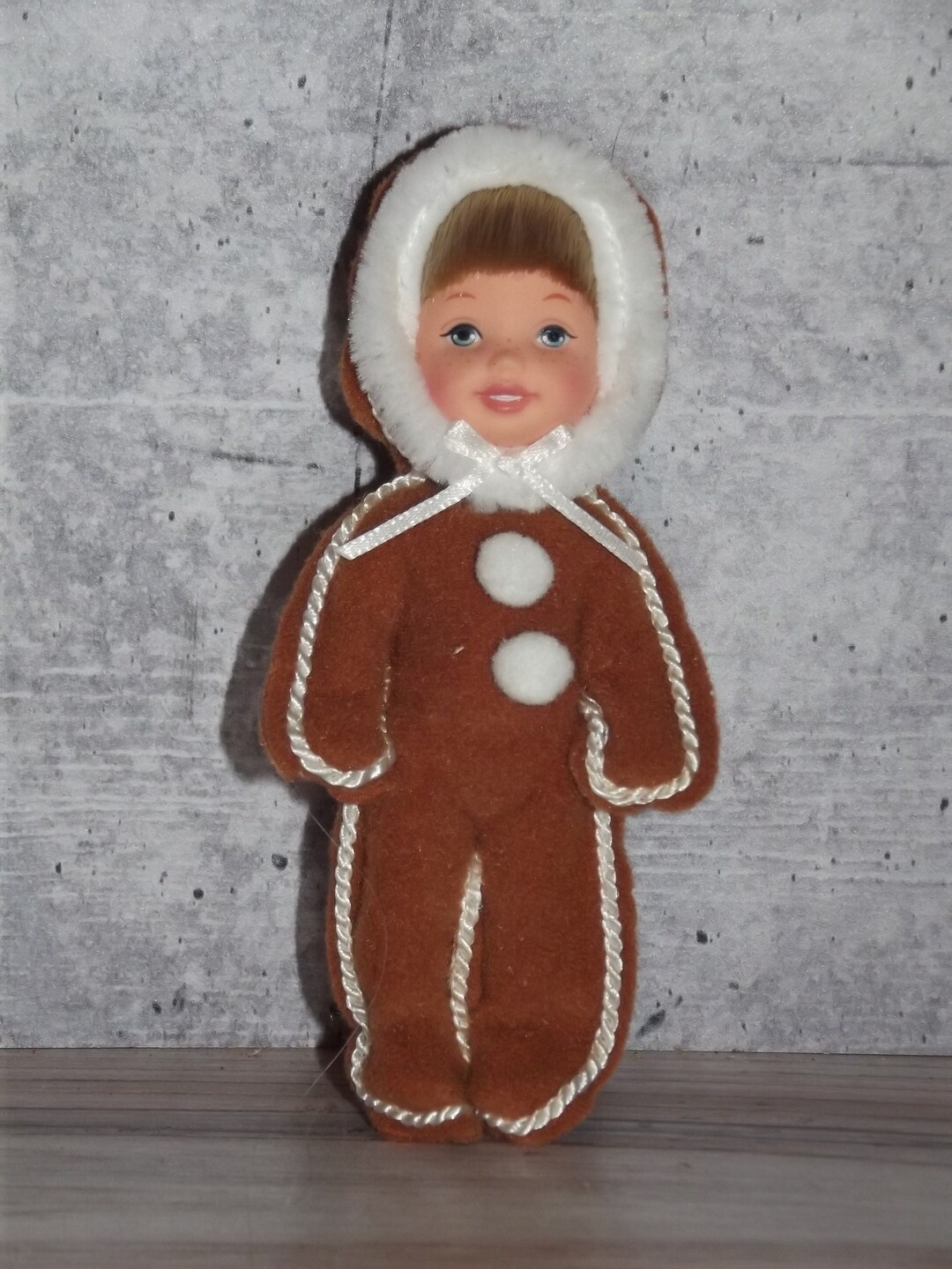 Mattel Gingerbread Kelly Tommy Boy Doll 1994 Blonde Hair Barbie Brother ...