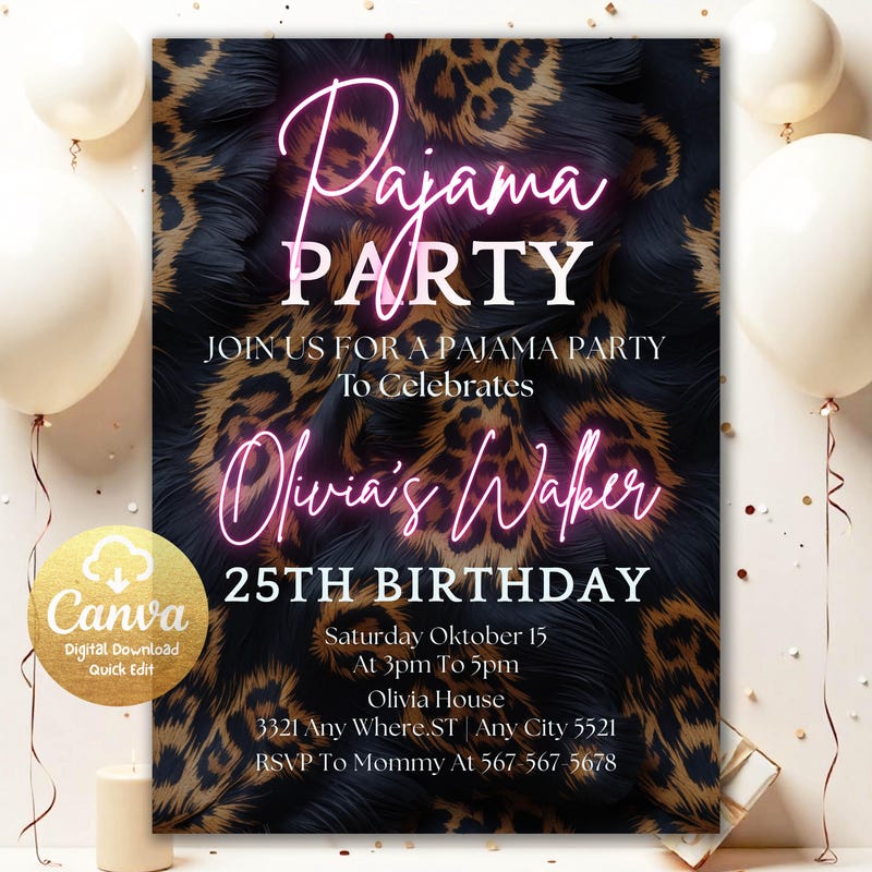 Pink Cheetah Print Partys - Etsy