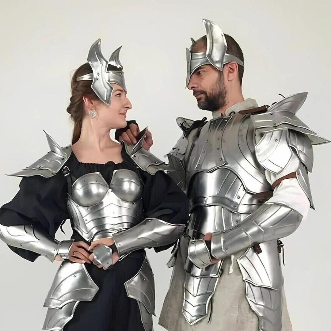 Medieval Armor Suit for Couple Perfect Medieval Cosplay & Halloween ...