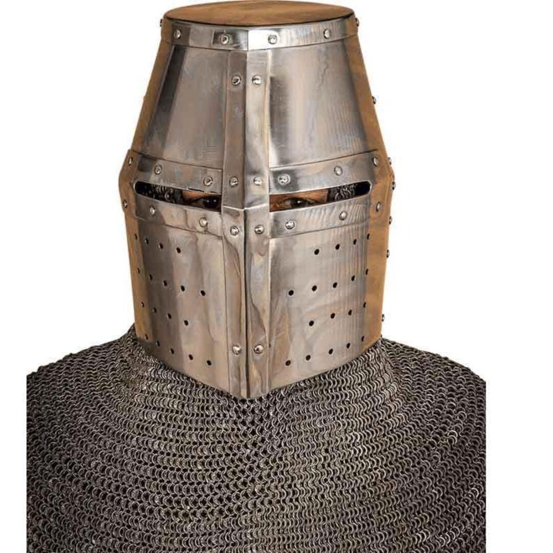 Crusader Great Helmet – Medieval Knight Armor Replica | Historical ...