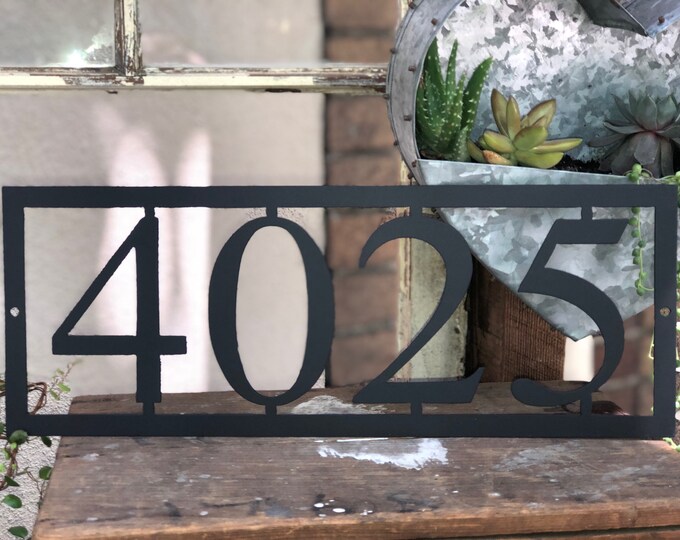 Address Sign 6" Tall by 16" Wide ~address Sign ~customize Address ...
