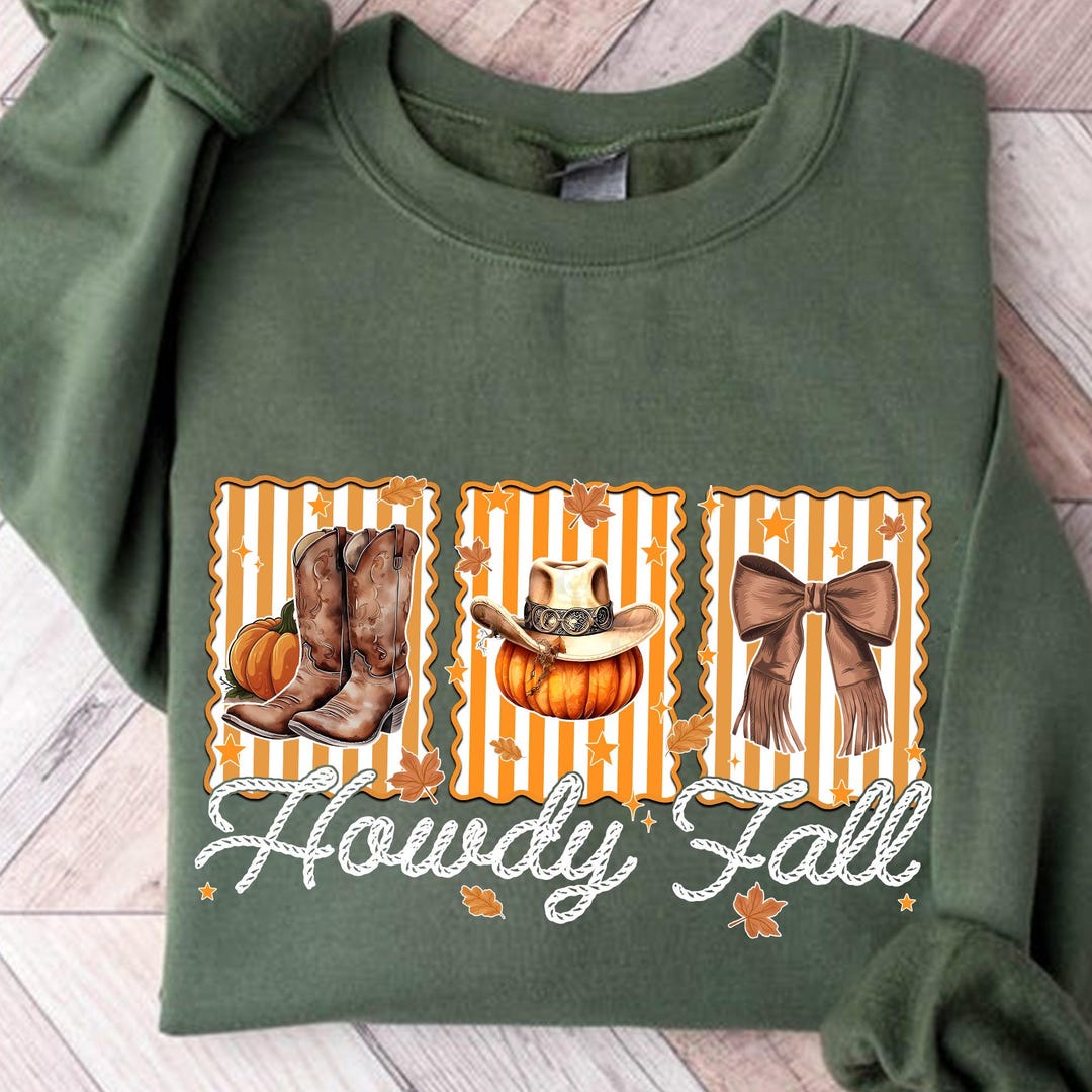 Retro Western Fall Png, Howdy Pumpkin Coquette Bow Png, It's Fall Y'all ...