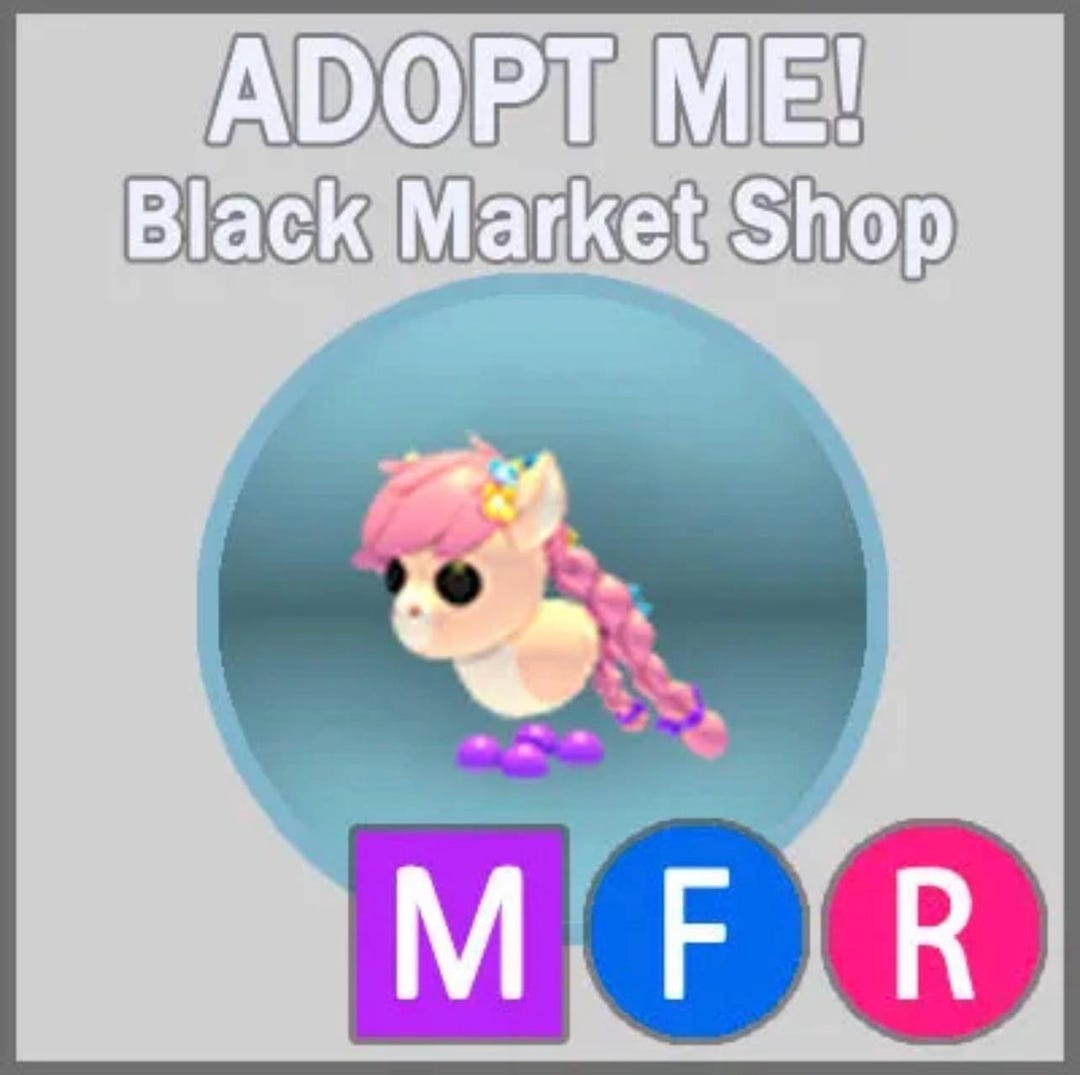 Adopt a Pet From Me - Mega Neon Fly Ride Majestic Pony MFR - *fast ...