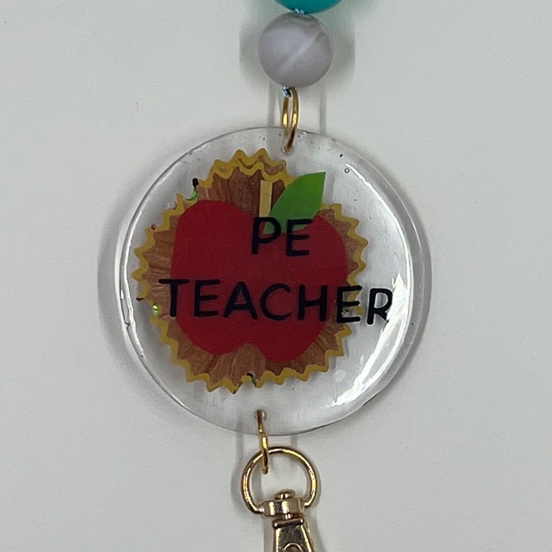 PE (physical Education) Teacher, Badge Lanyard - Etsy