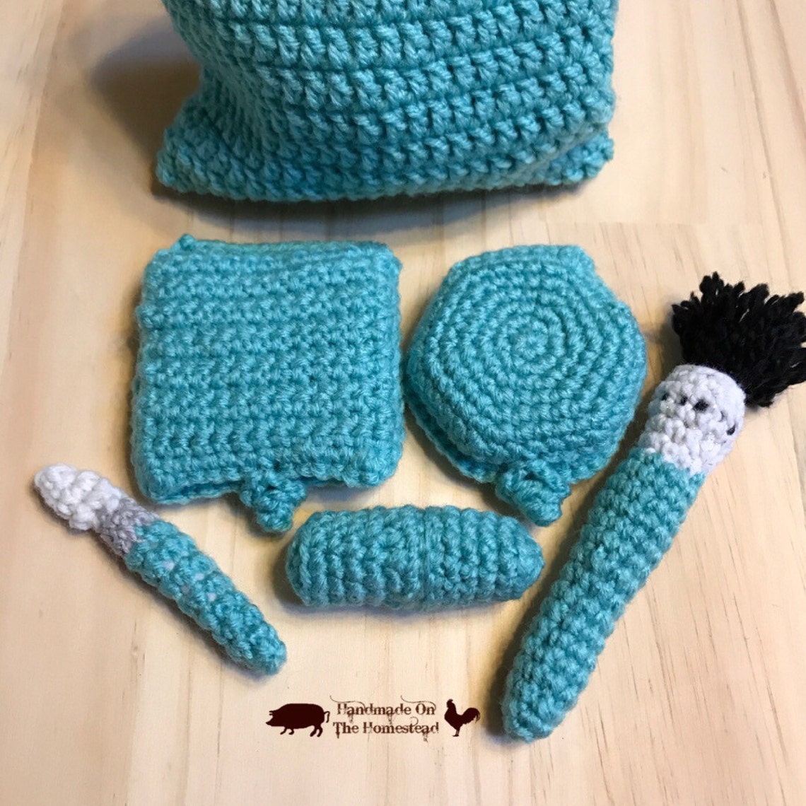 Crocheted Makeup Set 6 Piece Gift Set Kid's Toy - Etsy