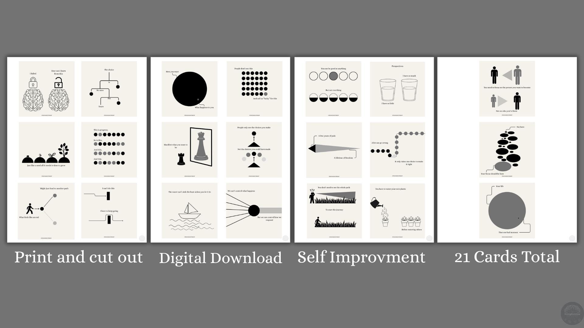 Perspective Flashcards| Digital Download - Etsy
