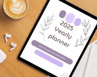 2025 Digital Yearly & Monthly Planner | Customizable, Editable, and ...