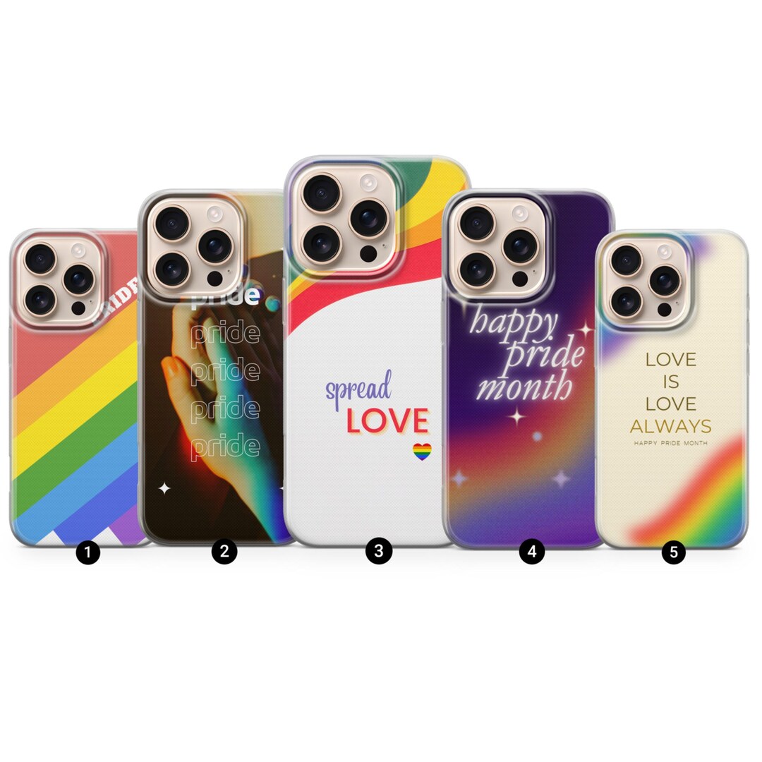 Lgbtq Phone Case Flags Cover for iPhone 16 Pro Max, 15 Plus, 14, 13, 12 ...