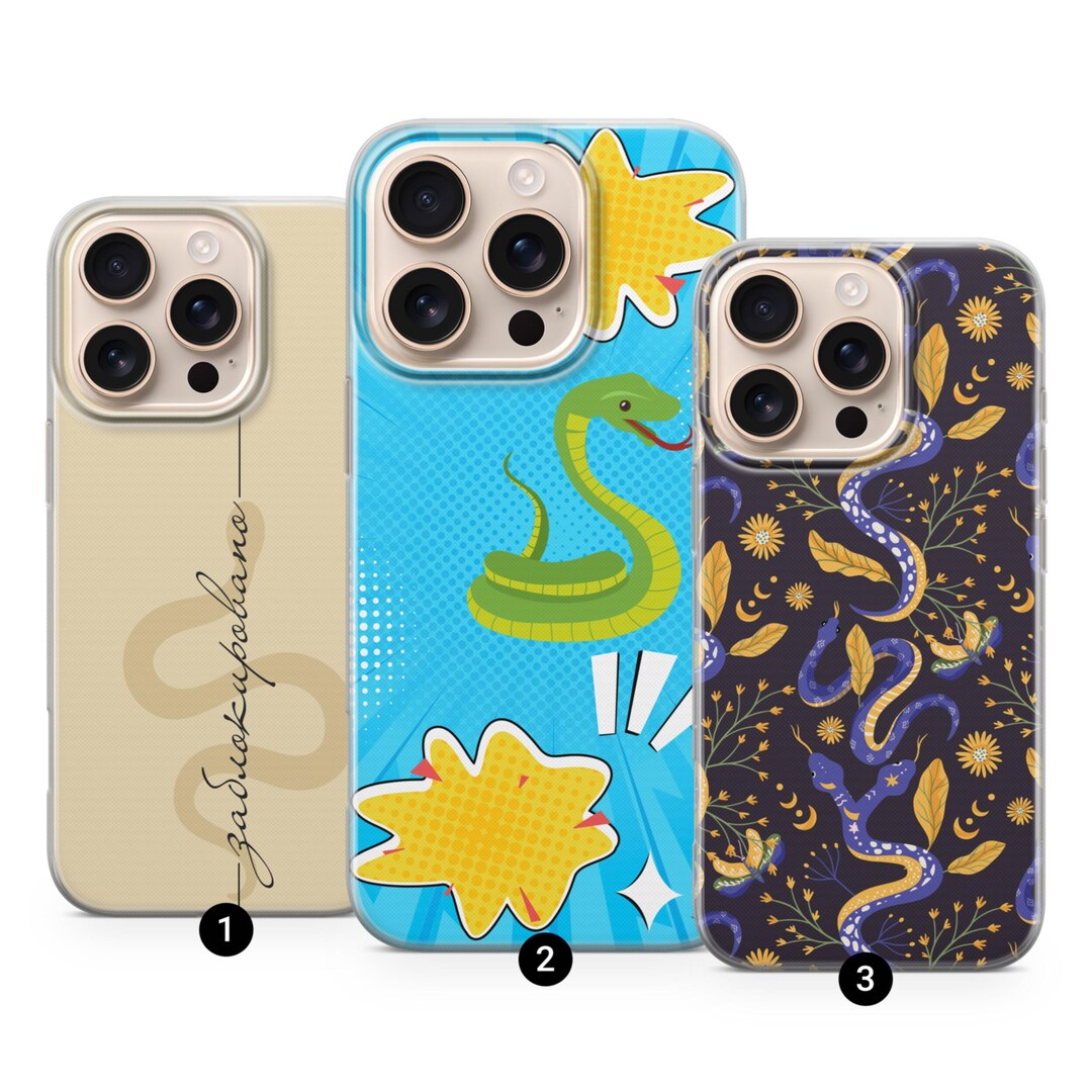 Snake Phone Case Witchy Gothic for iPhone 16, 15plus, 14, 13, 12 ...