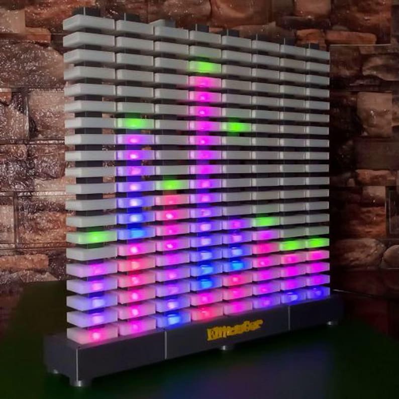 SA-8 LED Audio Spectrum Analyzer – 8-band Music Visualizer, 3D Printed ...