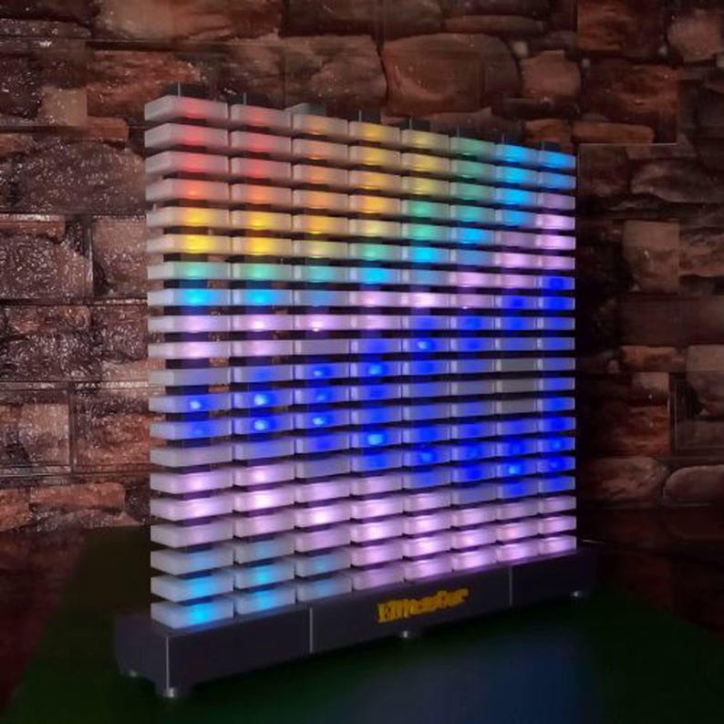 SA-8 LED Audio Spectrum Analyzer – 8-band Music Visualizer, 160 WS2812 ...