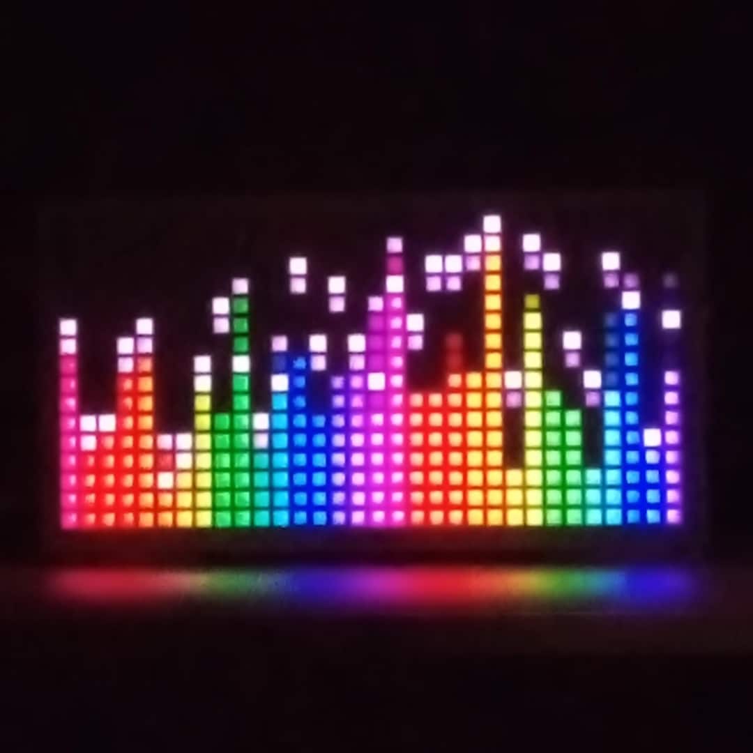 RGB LED Audio Spectrum Visualizer | 32-band Music Reactive Matrix - Etsy