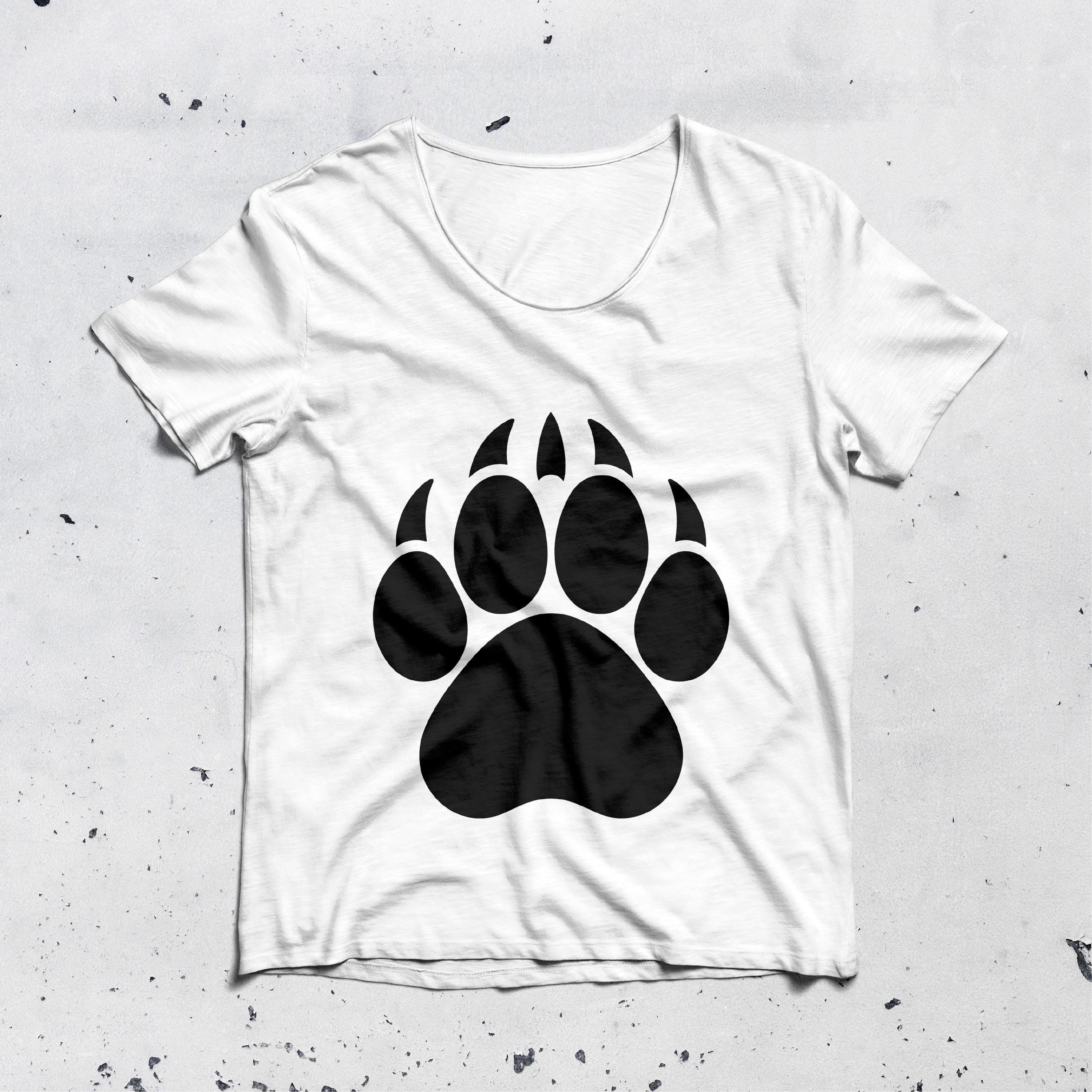 Bear Paw Svg, Bear Paw Cut File, Hunting Svg, Bear Paw Silhouette, Bear ...