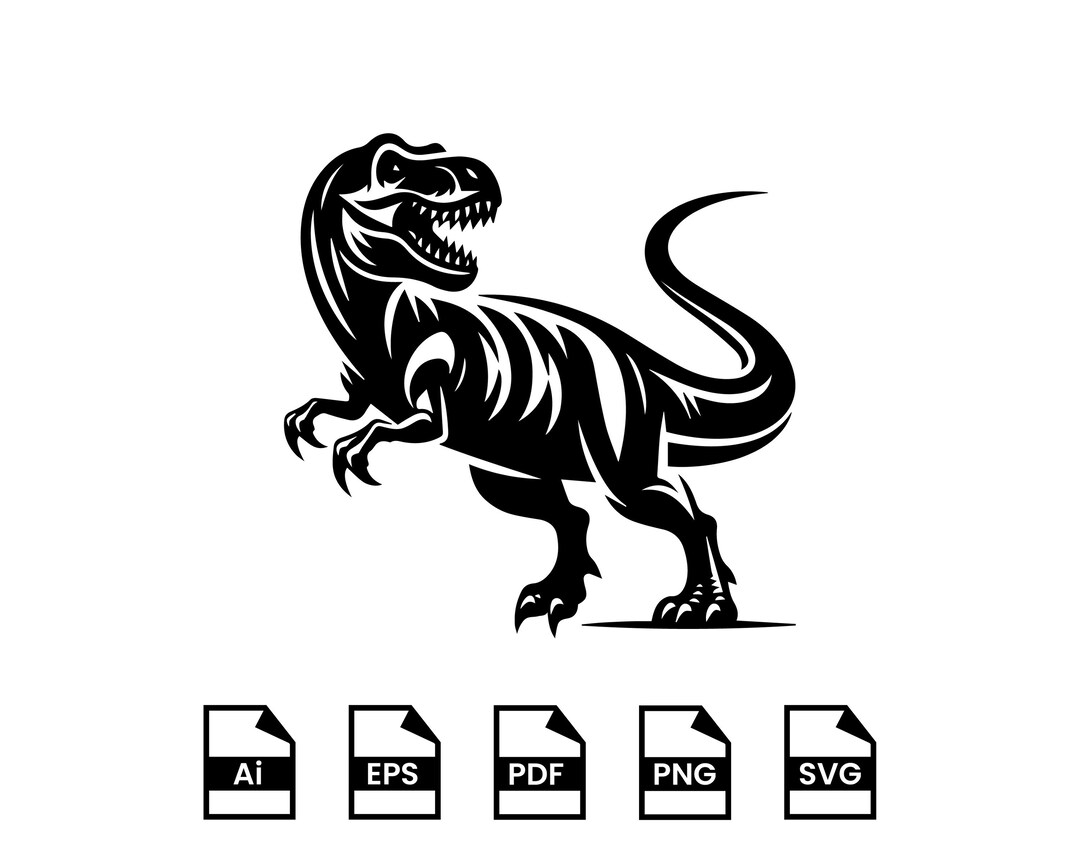 T-rex Dinosaur SVG: Cricut Cut File, T-shirt Design (digital Download ...