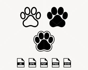 Woof Svg, Png, Jpg, Pdf, Dog Paw Woof, Dog Paw, Dog Lover, Paw Print ...