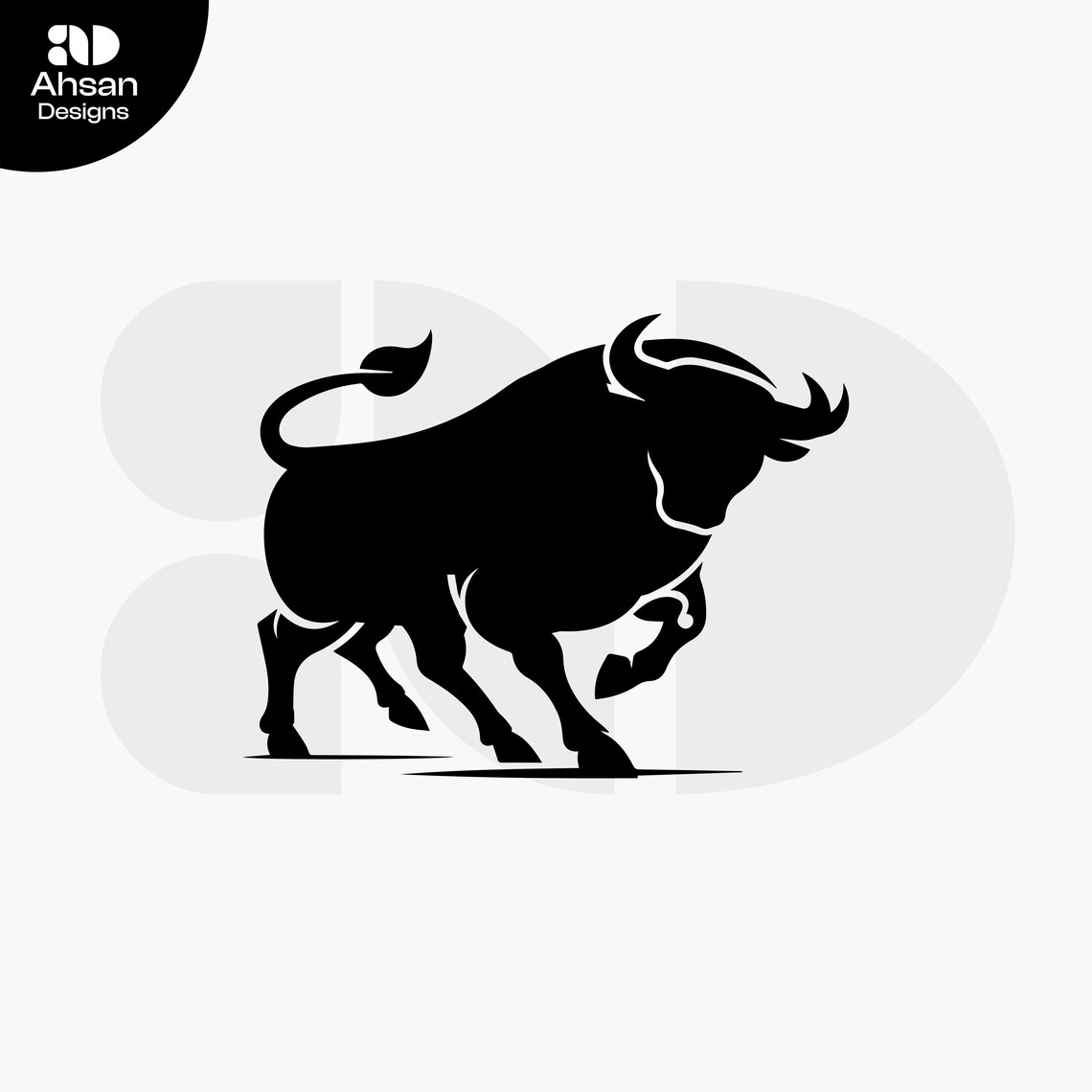 Angry Bull Svg, Bull Svg, Bull Silhouette, Svg and Png Files, Digital ...