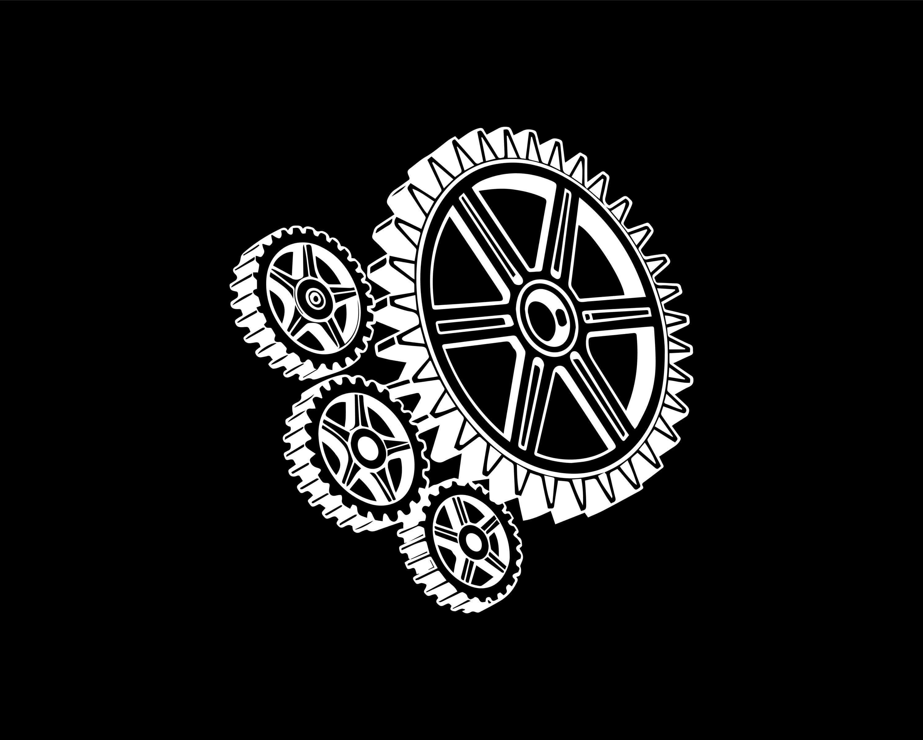 Gears SVG Bundle, Cogs and Gears SVG, Gears Clipart, Gears Silhouette ...