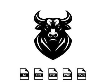 Bull SVG PNG - Etsy
