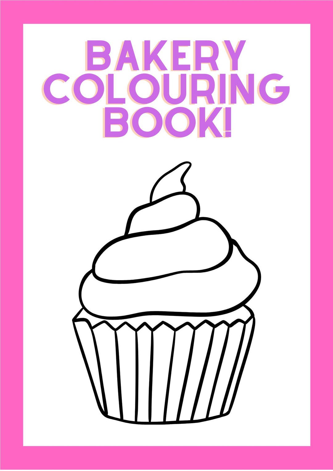 Amazing Bakery Foods Colouring Book! for Kids and Everyone. - Etsy