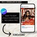 Taurus Birthday Party Flyer, Editable Canva Template (digital Download ...