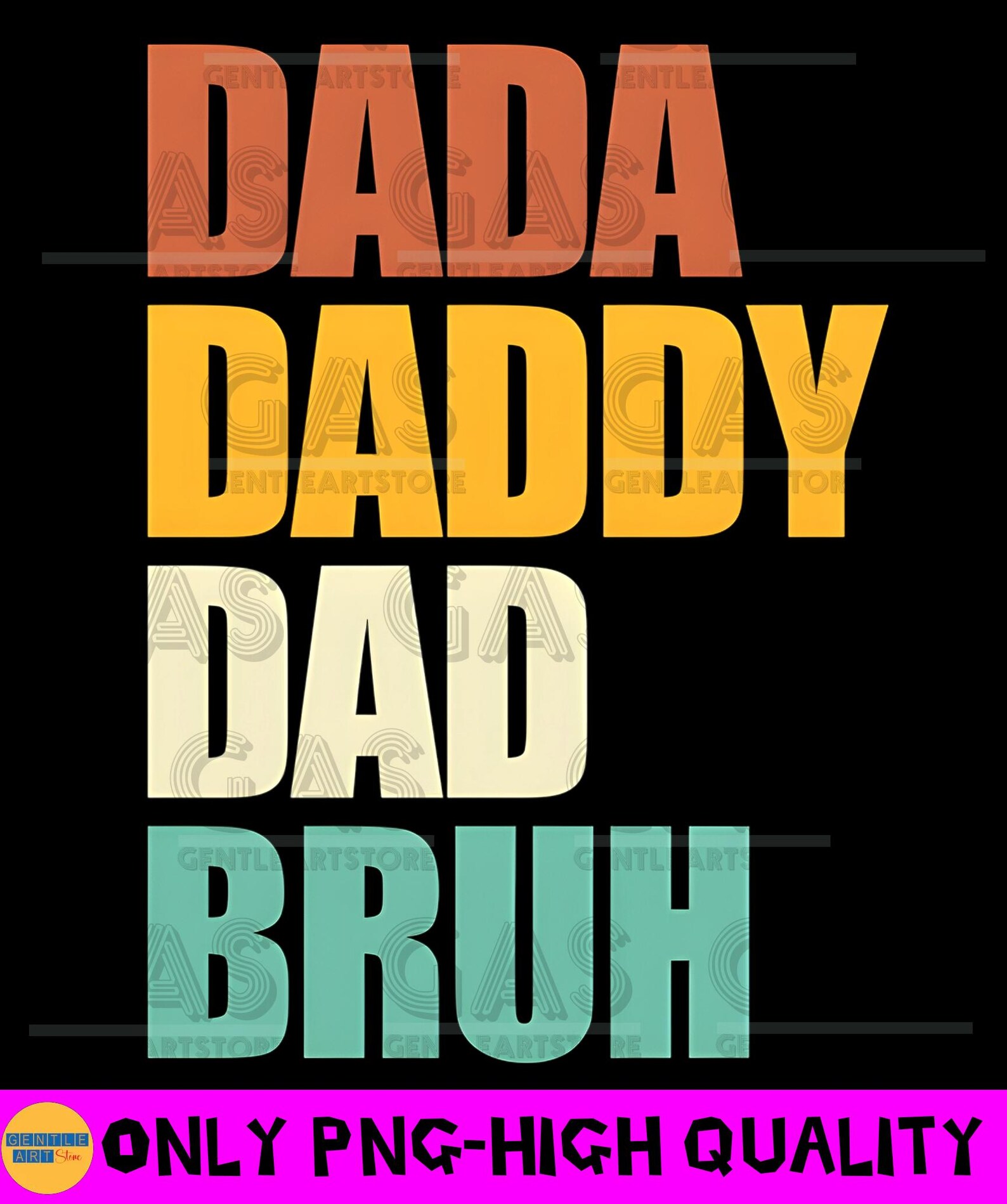 Dada Daddy Dad Bruh Png, Dad Life Png, Funny Dad Quote Png, Gift for ...